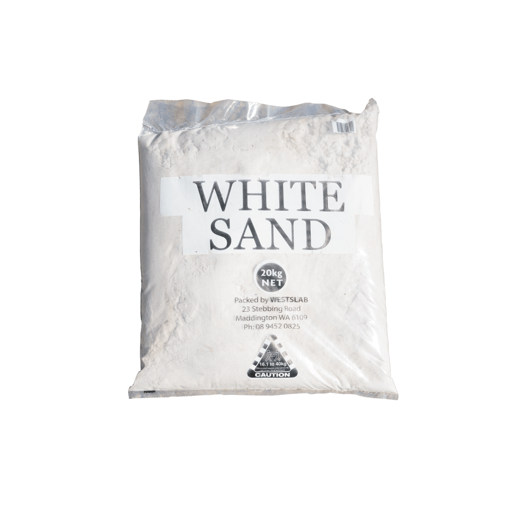 Washed White Sand 20Kg Bag — Soils Aint Soils